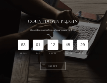 Countdown Plugin for Squarespace | Squarespace Design Kits & Plugins